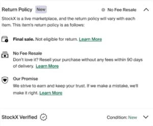 Buyer Returns | StockX