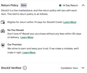 Buyer Returns | StockX