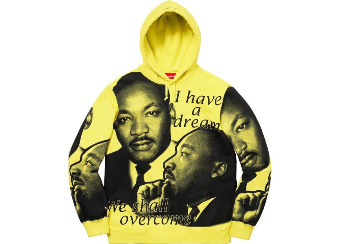 Supreme MLK Hooded Sweatshirt Lemon Spring/Summer 2018