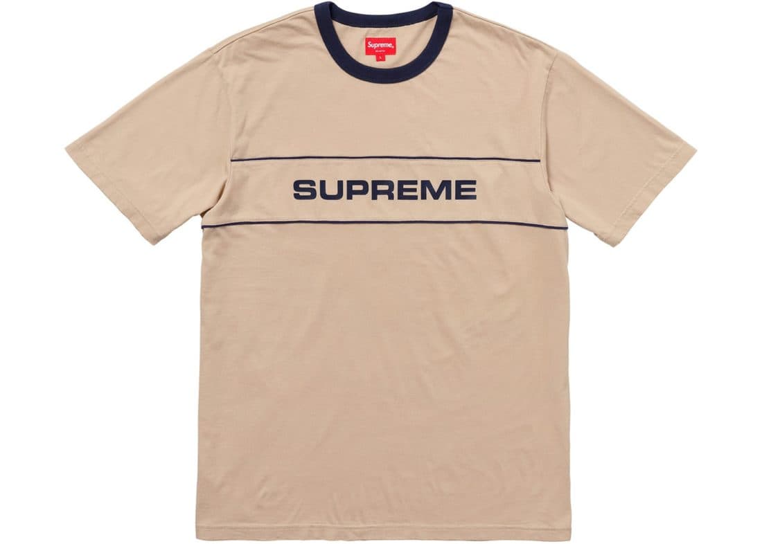 Supreme Team Ringer Tee Tan - StockX News