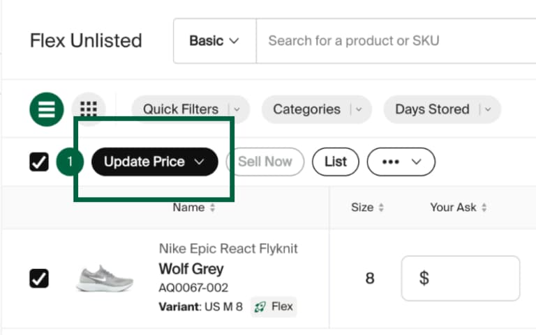New Flex Pricing Options: Beat or Match Standard Lowest Ask - StockX News
