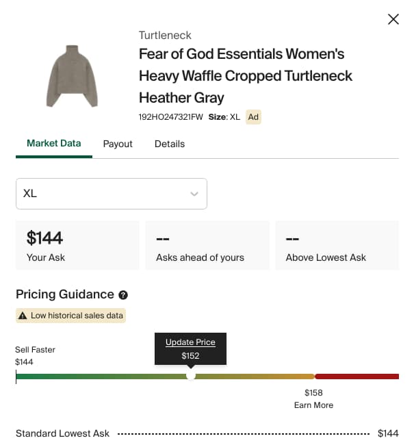 The Latest Updates to StockX Pro's Standard Listings Page - StockX News